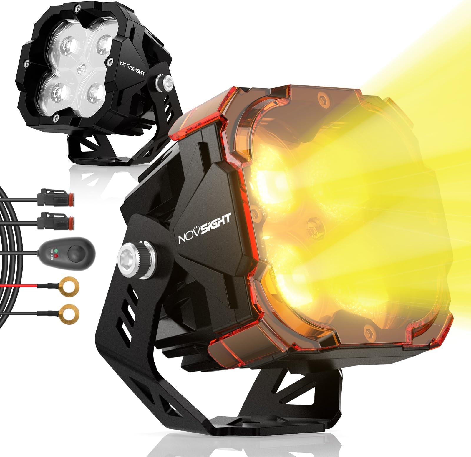 Amazon.com: NOVSIGHT 80W LED Pod Lights, 4 Inch 8000LM IP68 Waterproof ...