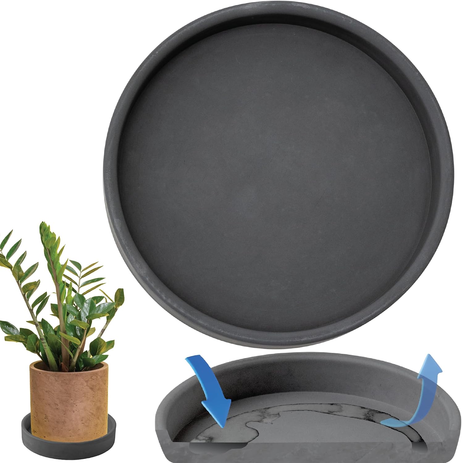 Amazon.com : SelfDry 6-Inch Plant Saucer, USA Brand and Design, No More ...