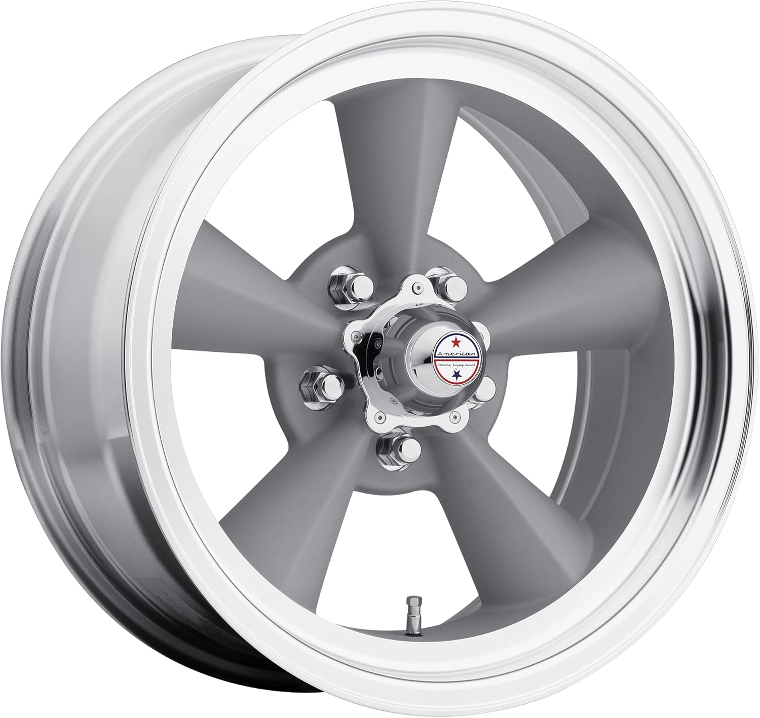 American Racing Hot Rod TTO VN309 Painted Gray Wheel with Machined Lip ...