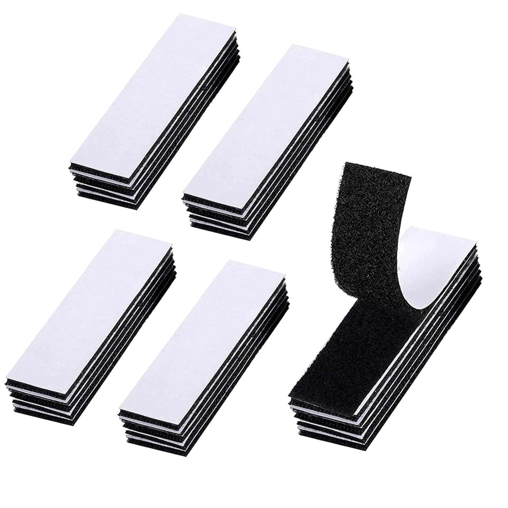 25 pcs Hook Loop Strip Tape,Double Sided Sticky Tape,Self Adhesive Tape ...