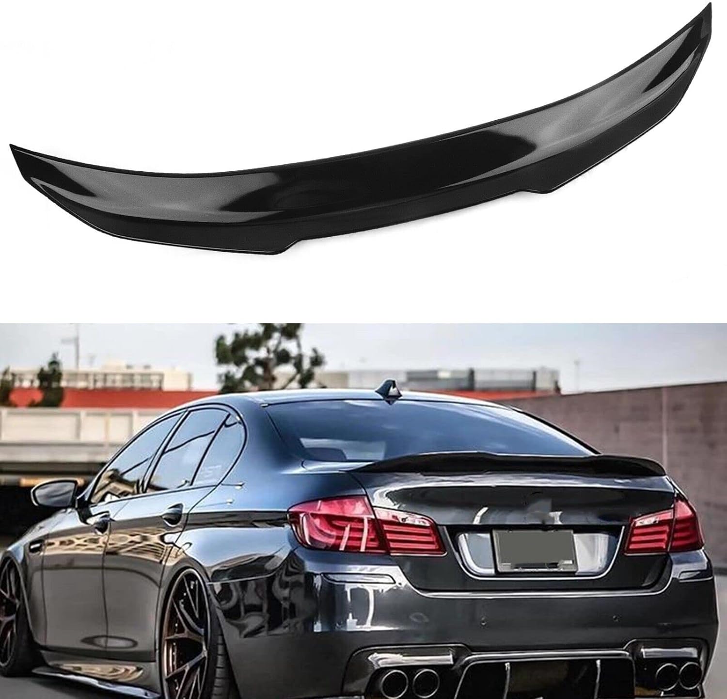 F10 Performance Heckspoiler für Kofferraum, PSM Spoiler, glänzend, für ...