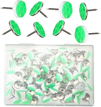 Amazon.com : Lyreh 100pcs Reflective Tacks for Trail Marking, 2 Styles ...