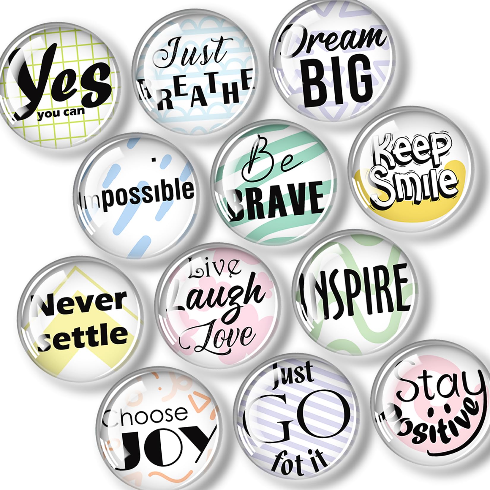 Snapklik.com : 12 Pack Strong Refrigerator Magnets, Glass Fridge ...