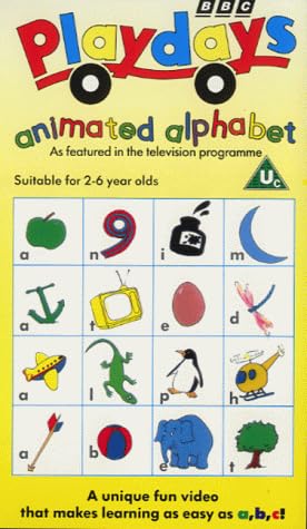 Playdays - Animated Alphabet [VHS] [1988] : Playdays: Amazon.co.uk: CDs ...