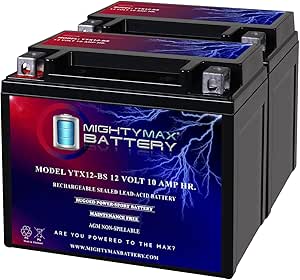 Amazon.com: Mighty Max Battery YTX12-BS 12V 10Ah Replacement Battery compatible with Kawasaki ...