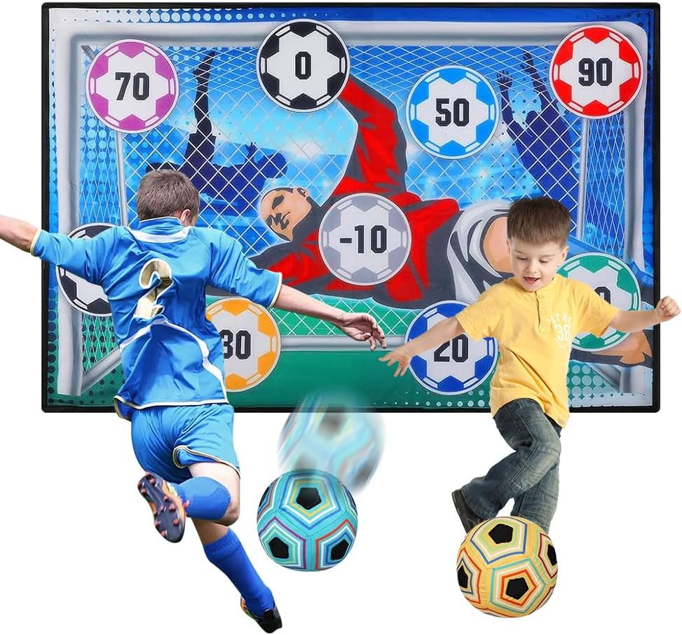 Hojalis Soccer Ball Game Set for Kids, Indoor Outdoor Football Toss ...