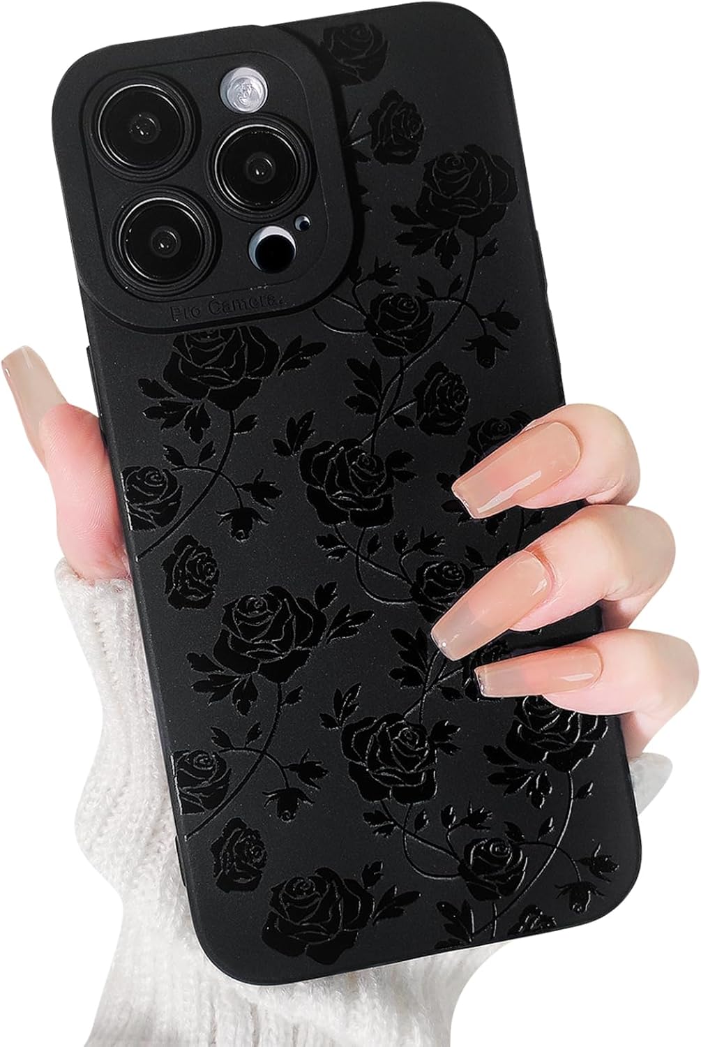 Amazon.com: Lovmooful Compatible for iPhone 13 Pro Case Soft TPU with Black Design | Cute, Cool ...
