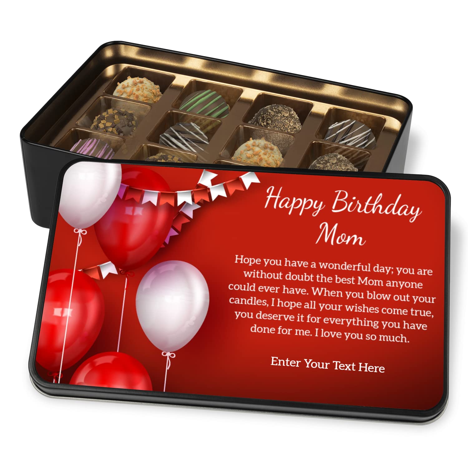 Amazon.com : Happy Birthday Mom Personalized Handmade Chocolates In ...
