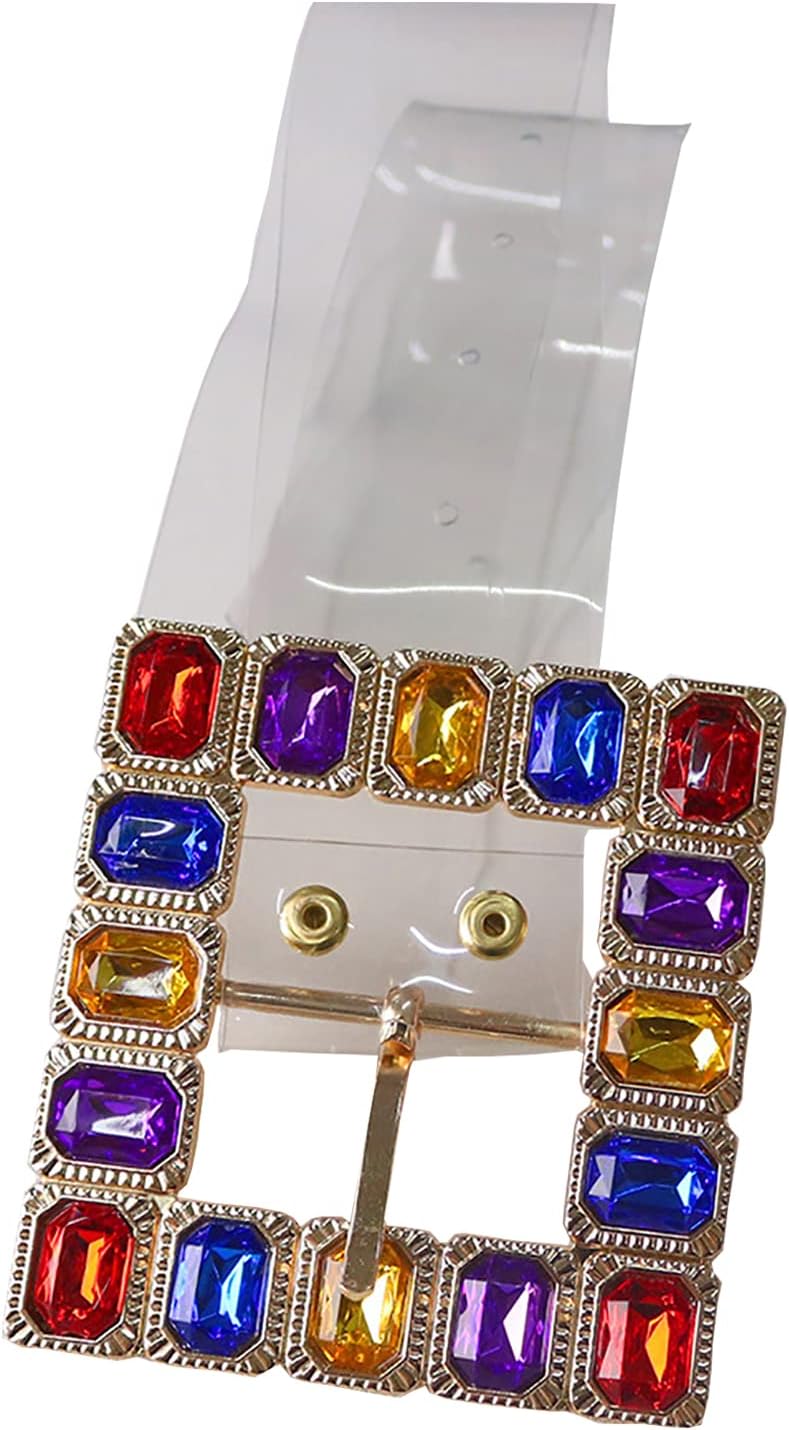 Amazon.com: Women Transparent Belt Iridescent Single Grommet Waist Belt ...