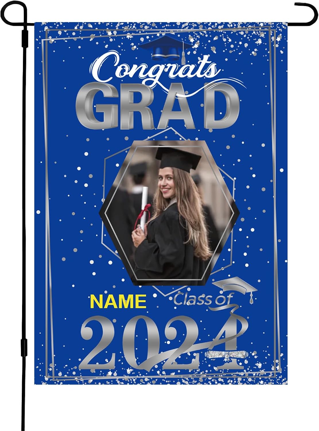 Amazon.com : Dicodes Personalized Graduation Garden Flag 2024 ...