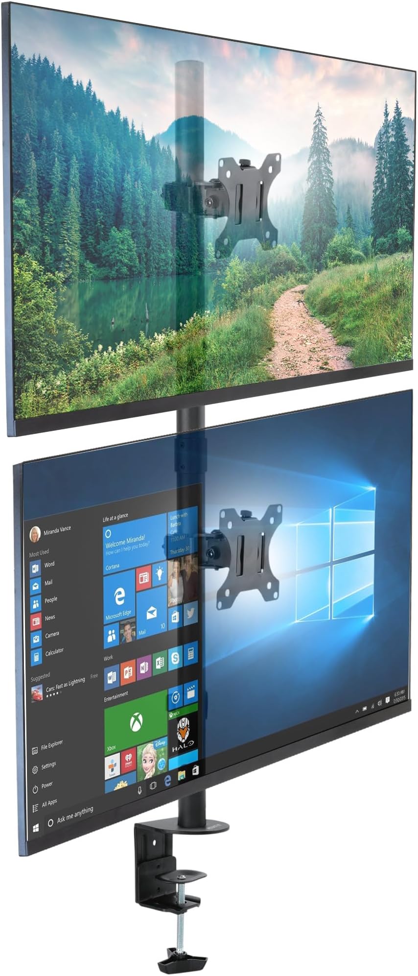 Amazon.com: ACELUXE B1 Aluminum Single Monitor Arm Stand with Clamp ...