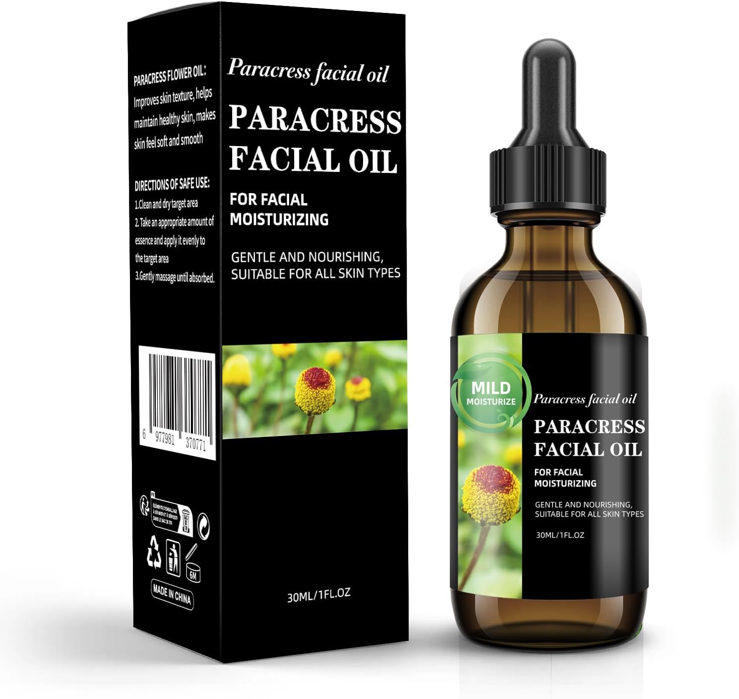 Amazon.com: 100% Pure Organic Paracress Facial Oil - Anti-Aging ...
