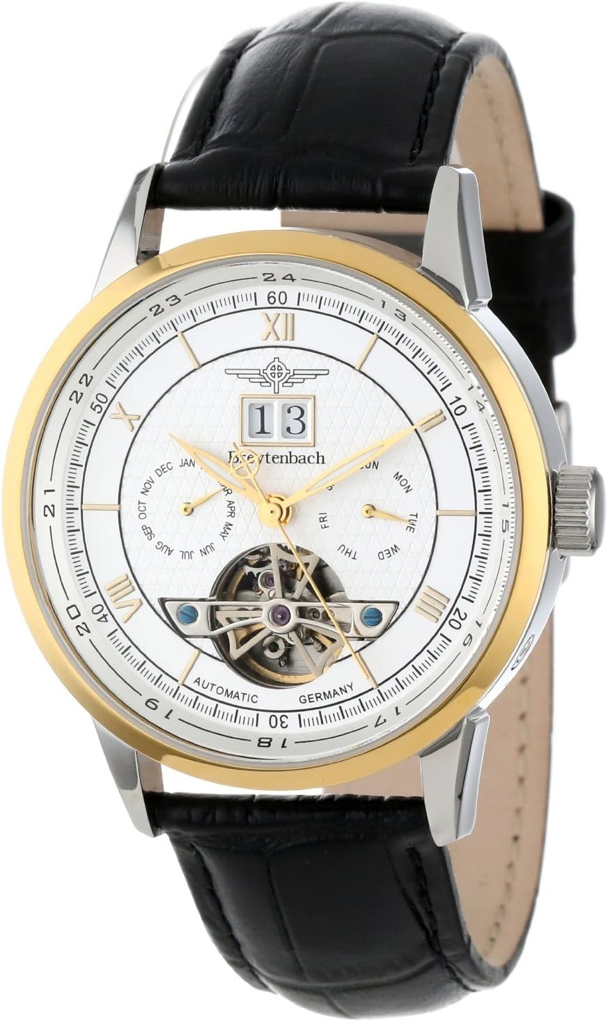 Amazon | Breytenbach ブイレイテンバッハ Men's BB8645WG Classic アナログ Enamel Bezel ...