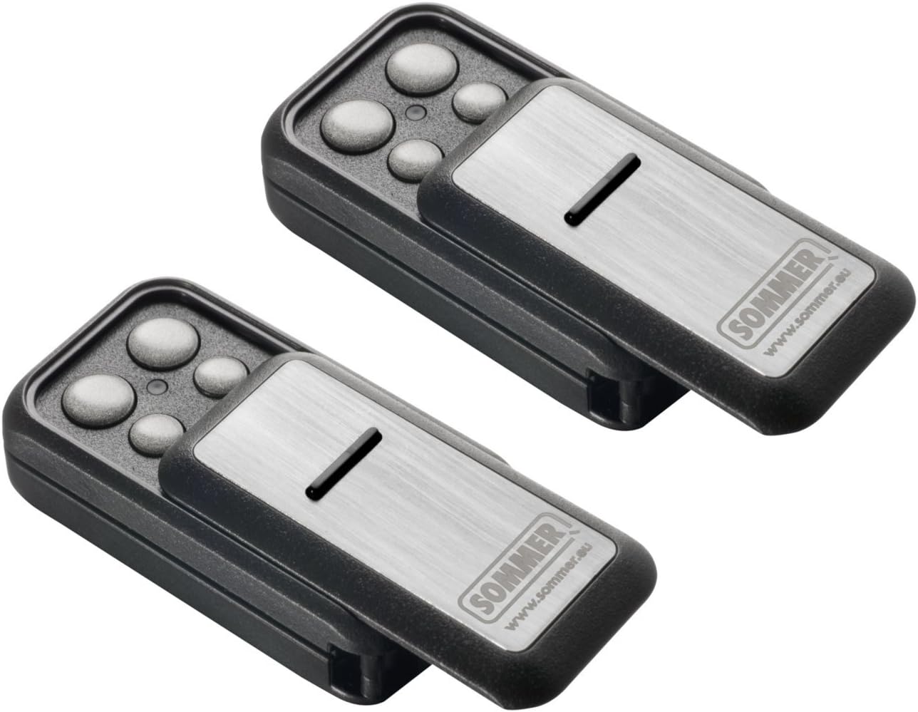 2 x Sommer transmitters with slider, S10305 TX40-868-4, garage door ...