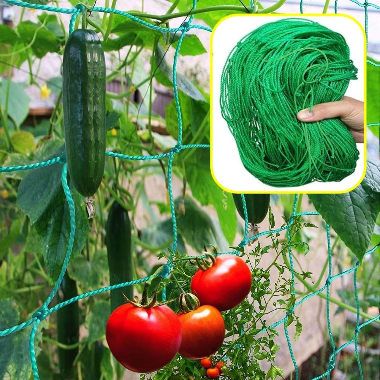 ecofynd Garden Trellis Netting for Climbing Plants Outdoor, 6x3 ft ...