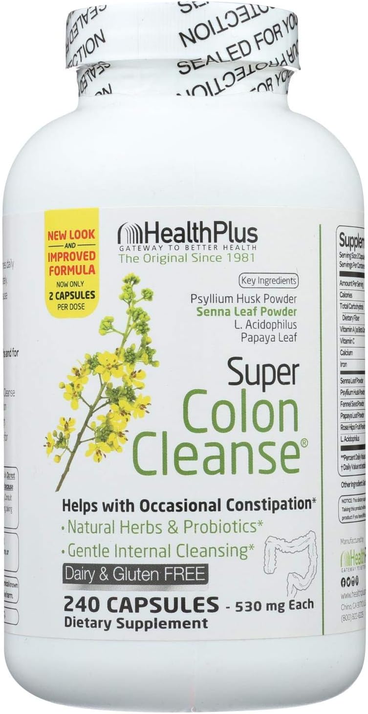 Amazon.com: Health Plus Super Colon Cleanse: 10-Day Cleanse -Detox | 18 ...
