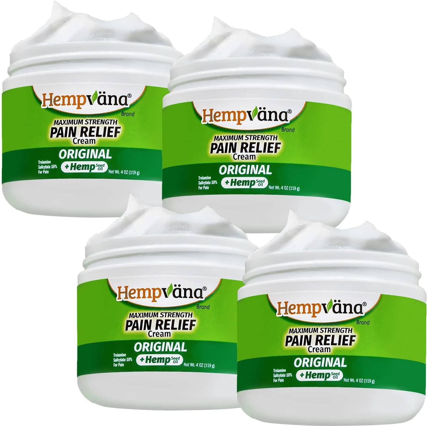 Amazon.com: Hempvana Relief Cream 4K w/Hemp Seed Extract - Relieves ...