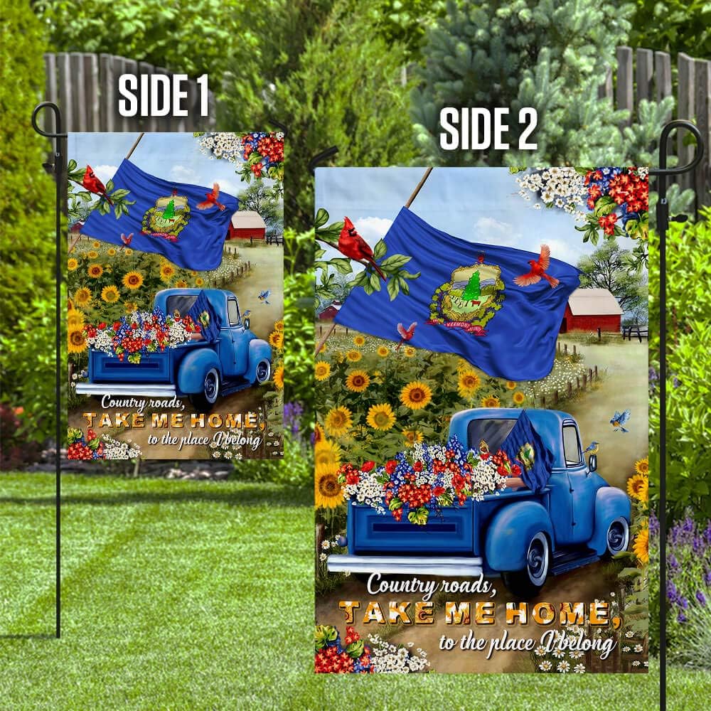 Flags-Vermont Country Roads Flag PSL166Fv14, House Flag (29.5″ x 39.5 ...