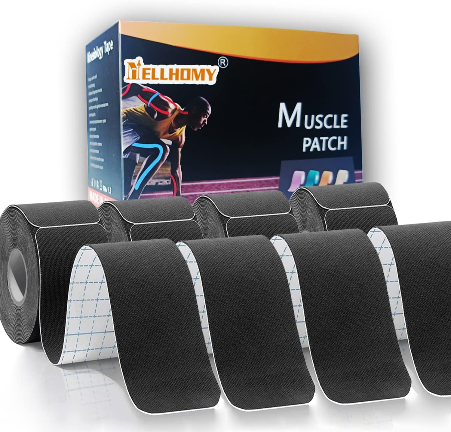 Amazon.com: Kinesiology Tape Precut -40Strips | Pro Elastic Athletic ...