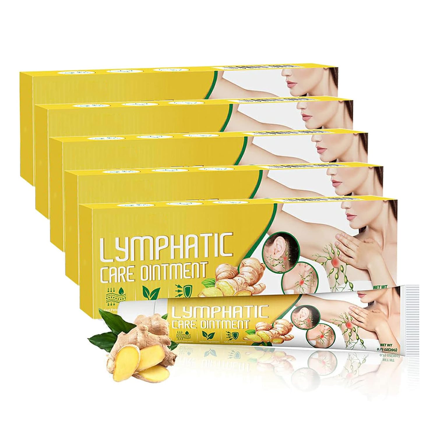 GooLiving AntiHump Lymphcare Ingwer-Salbe, Shouga Lympdrainage Anti ...