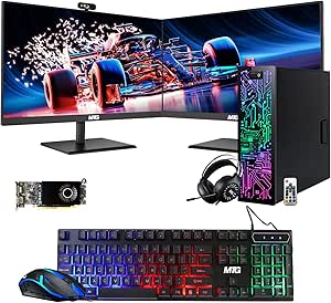 Amazon.com: Gaming Desktop PC, Intel Core i7 6th Gen TechMagnet Zeus, RX 550 Graphics, 16GB RAM ...