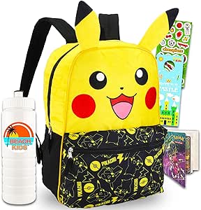 Amazon.com | Nintendo Pikachu Backpack for Boys - Bundle with 16 ...