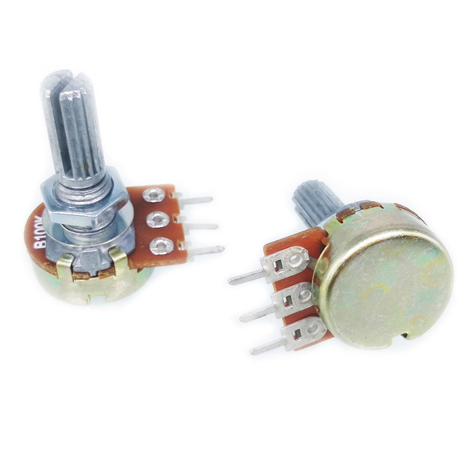 Snapklik.com : 10pcs 2K Ohm Linear Taper Rotary Potentiometer Panel Pot ...