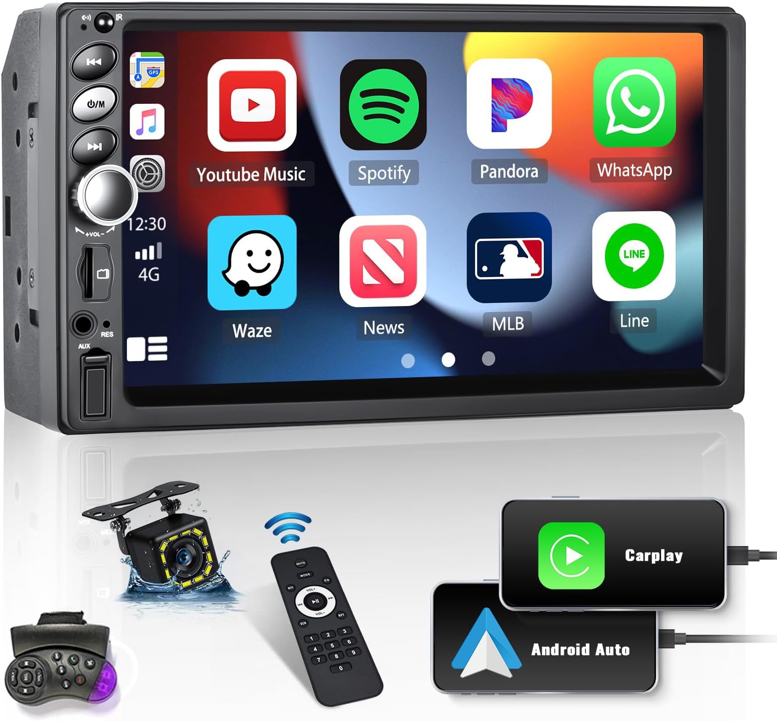 Amazon.com: Double Din Car Stereo 7 inch Touch Screen 2 Din Radio ...