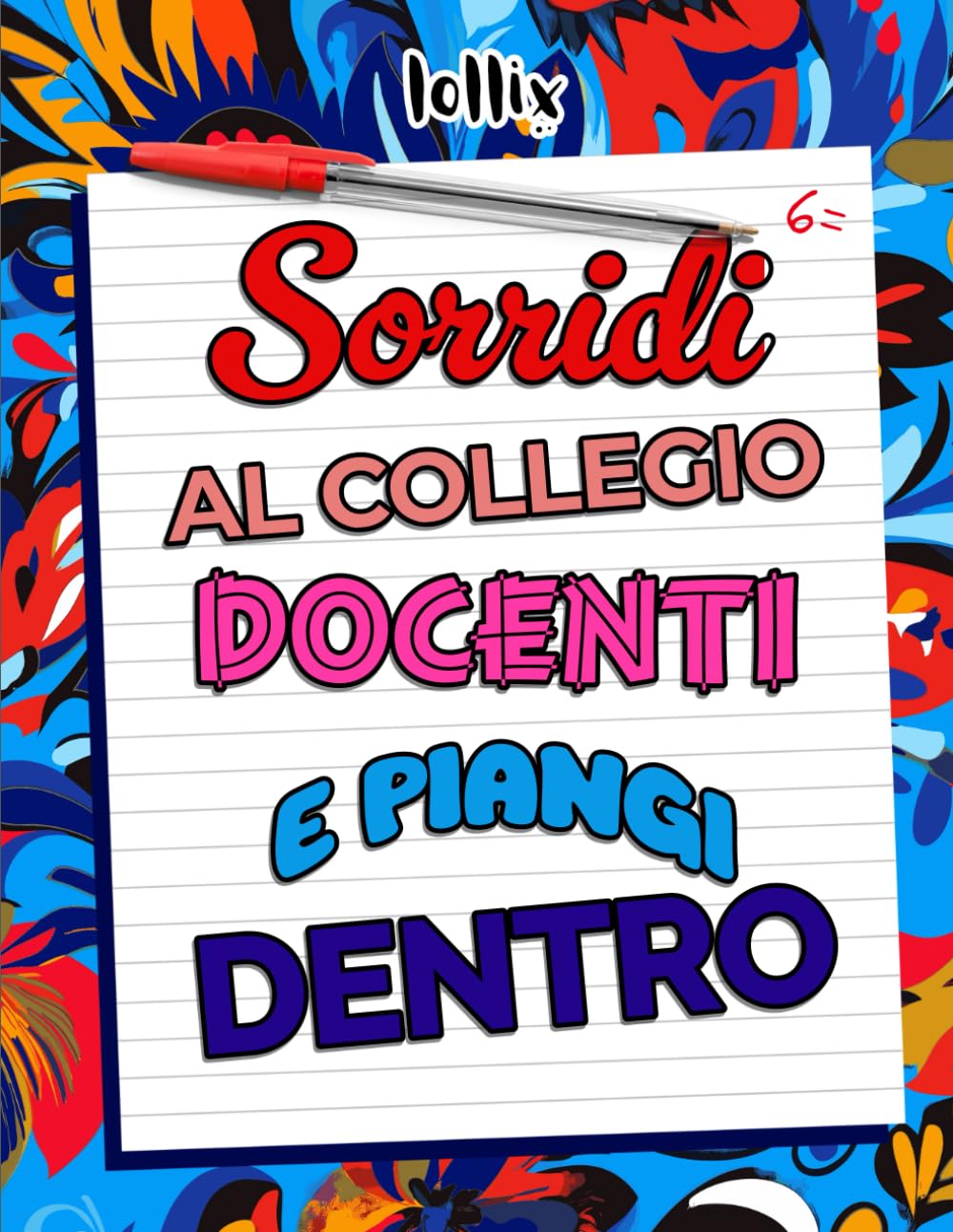 Sorridi Ora Piangi Dopo Lettering