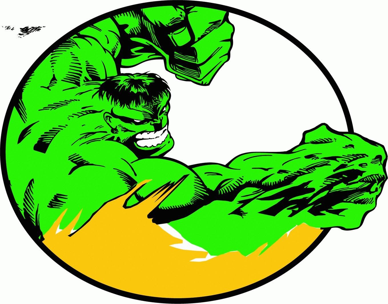 Amazon.com - Hulk Superhero Cartoon Bumper Sticker Decal 5"x 4"