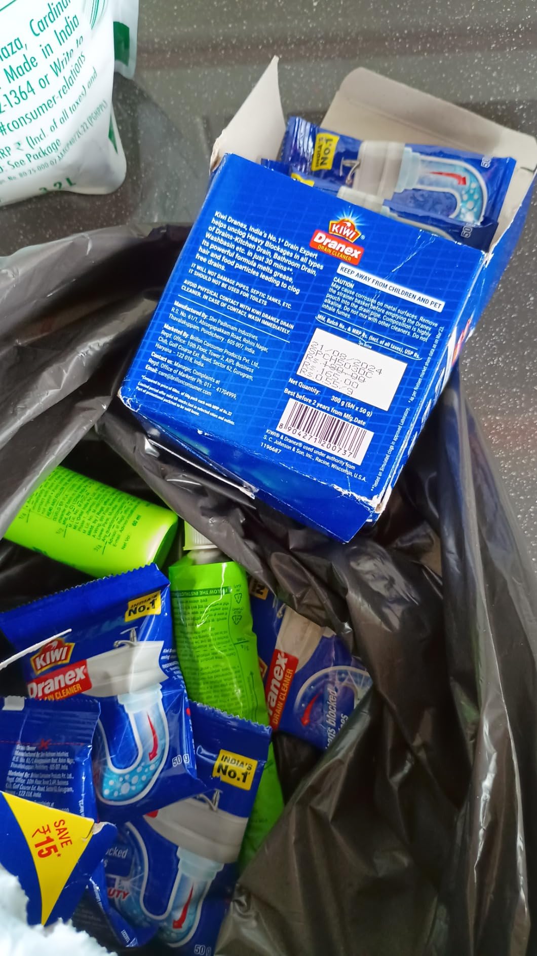 KIWI Dranex Drain Cleaner 50g*6N : Amazon.in: Health & Personal Care