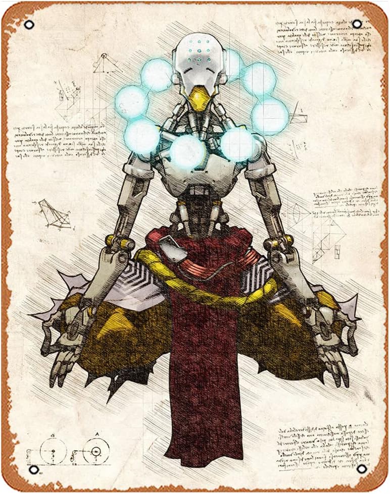 Amazon.com : Tin Sign Vintage Overwatch,Zenyatta,Zenyatta Print,N.31 ...