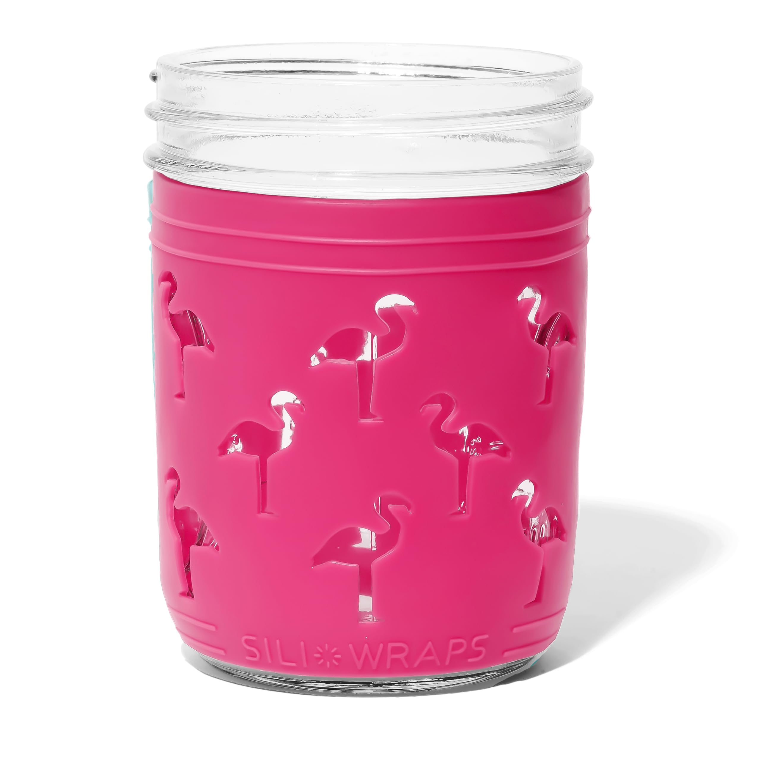 Amazon.com: Sili Wraps Mason Jar Wraps, Silicone Sleeve Protector For ...