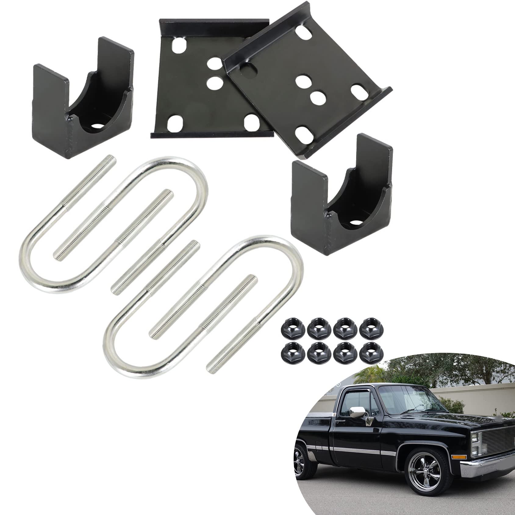 Snapklik.com : 5 Inch Rear Axle Flip Drop Kit Replacement For 1973-1987 ...