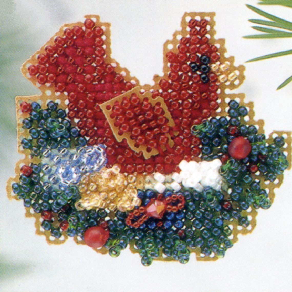 Amazon.com: Mill Hill Winter Bunnies Beaded Counted Cross Stitch Kit ...