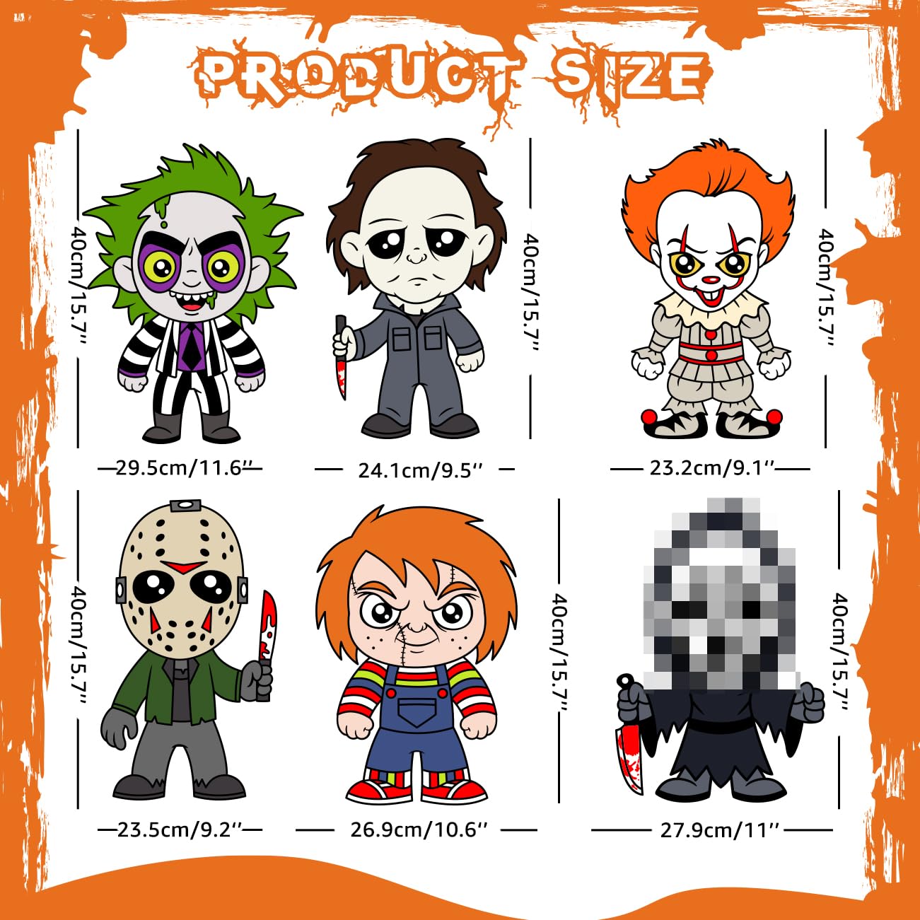 Snapklik.com : 6PCS Halloween Decorations Outdoor Yard Signs Horror ...
