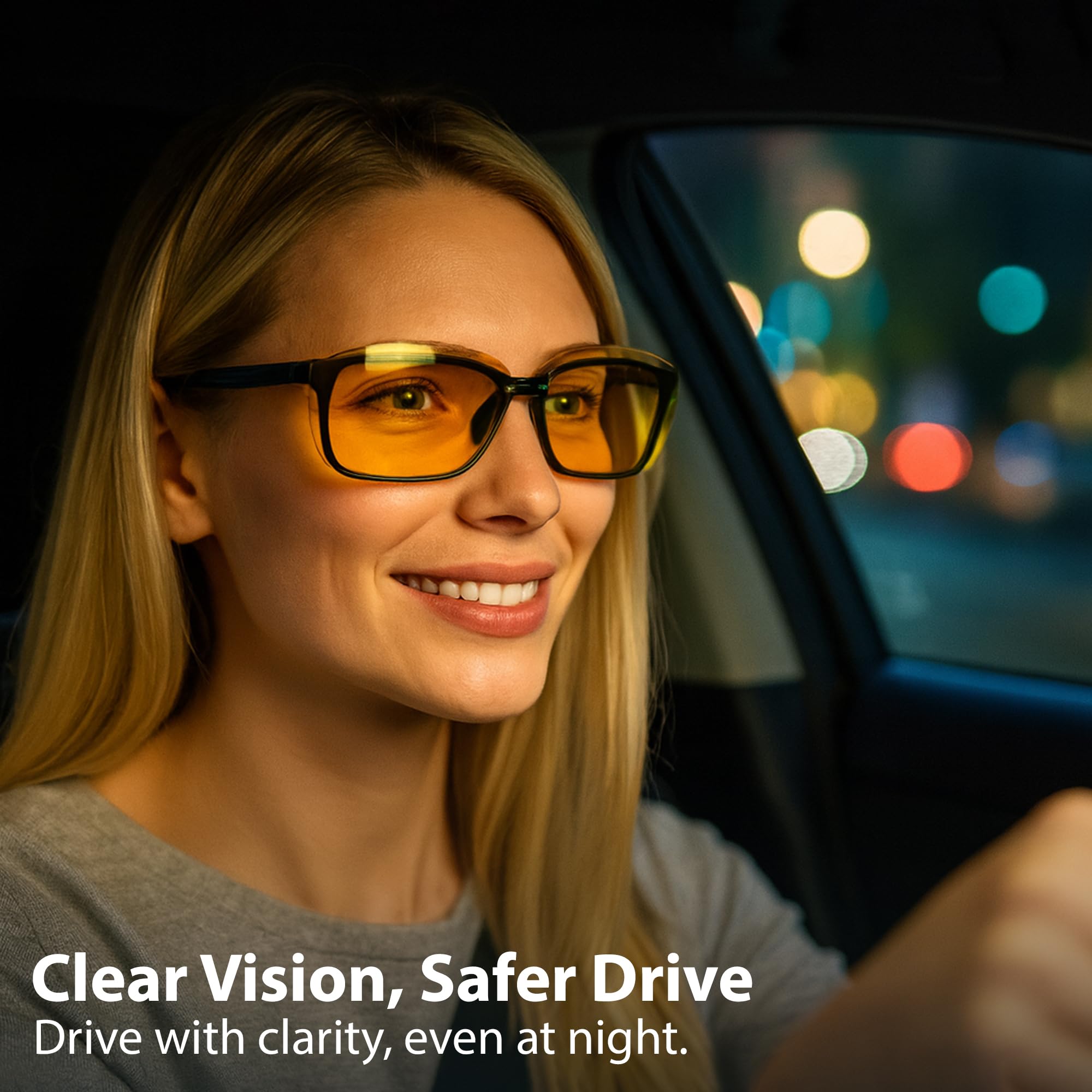 Snapklik.com : BLUE CUT Clip On Polarized Night Vision