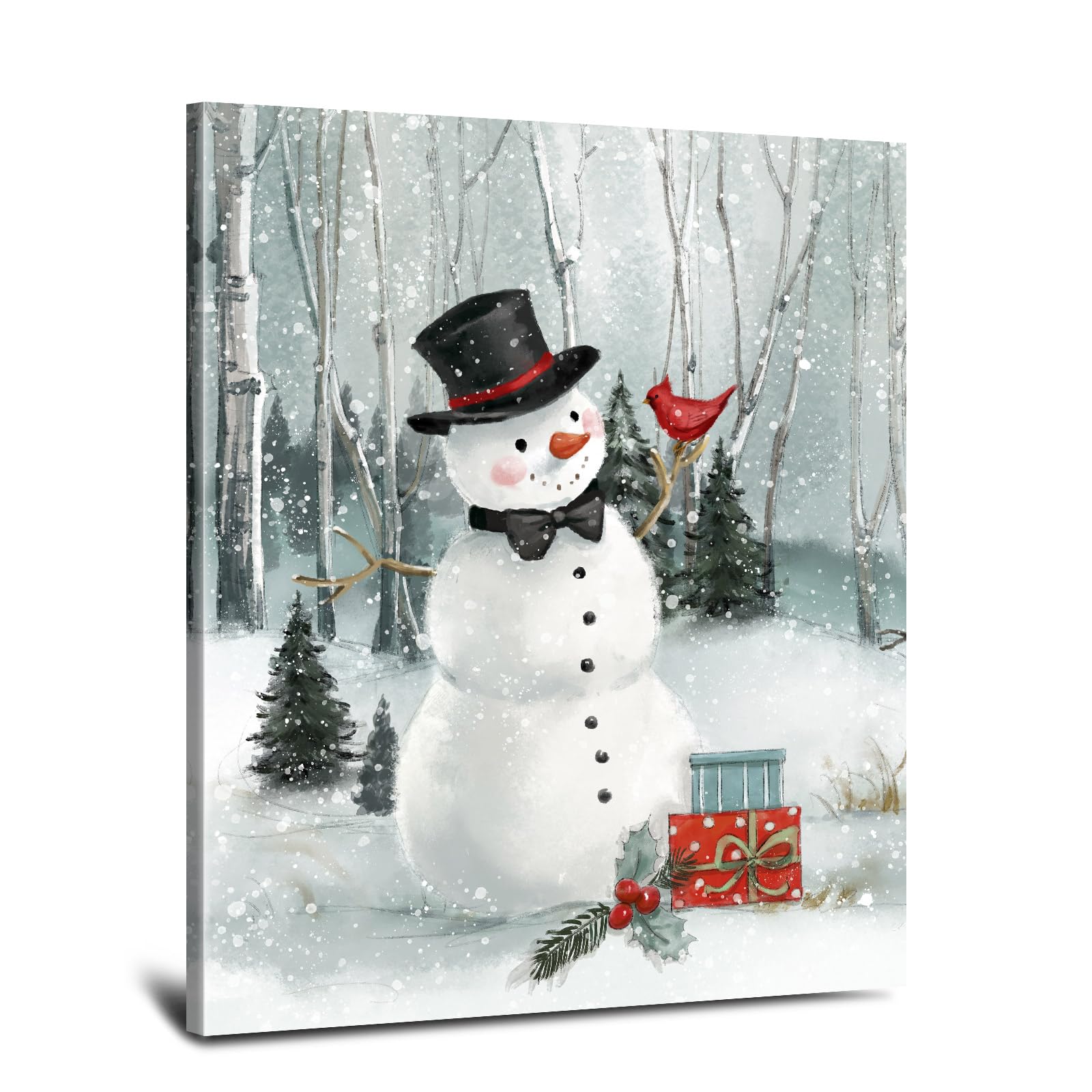 Amazon.com: Winter Snowman Christmas Wall Decor: Snowman Picture Wall ...