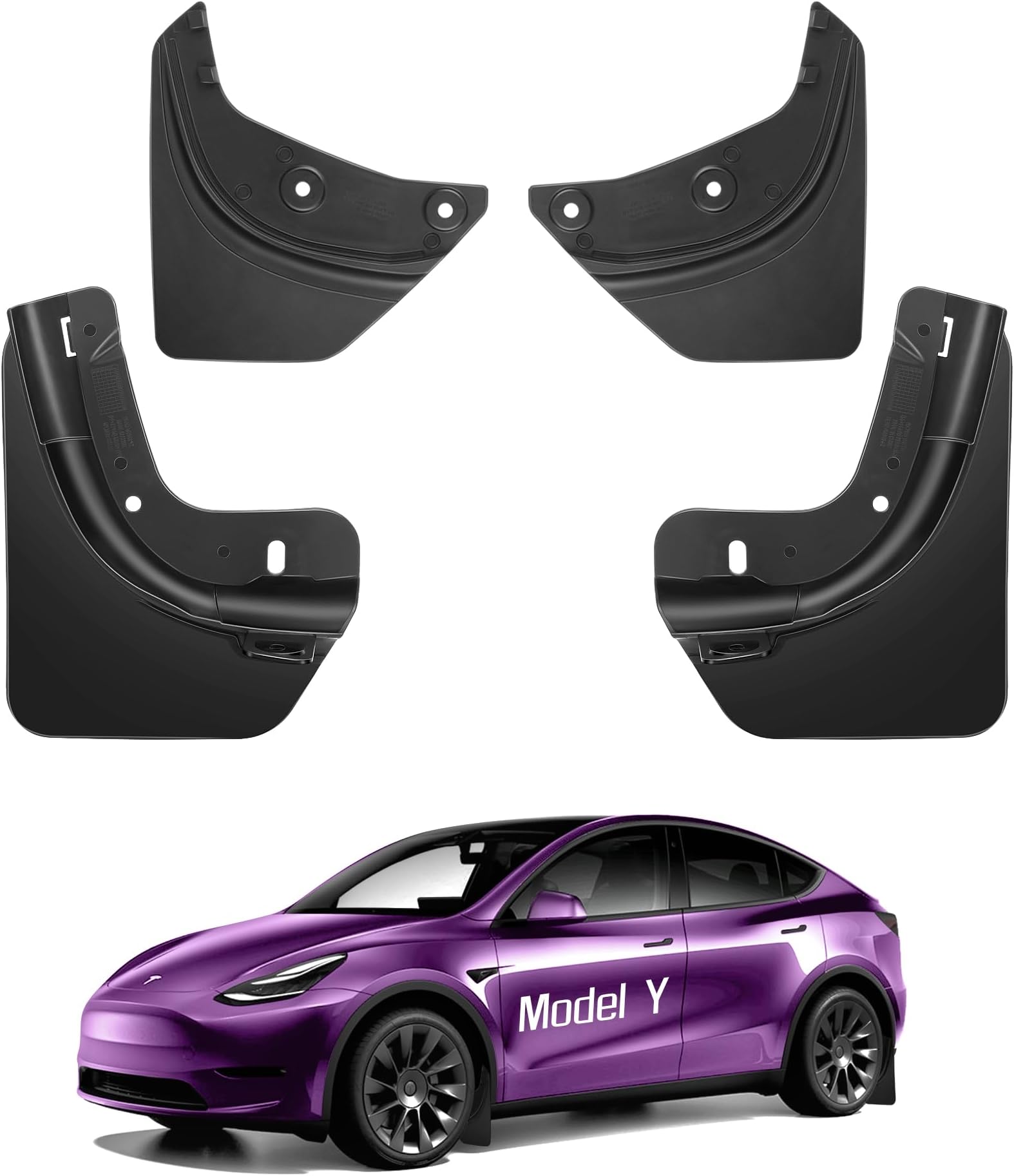 Amazon.com: Tesla Model Y Mud Flaps, Front Rear Mud Guards Accessories ...