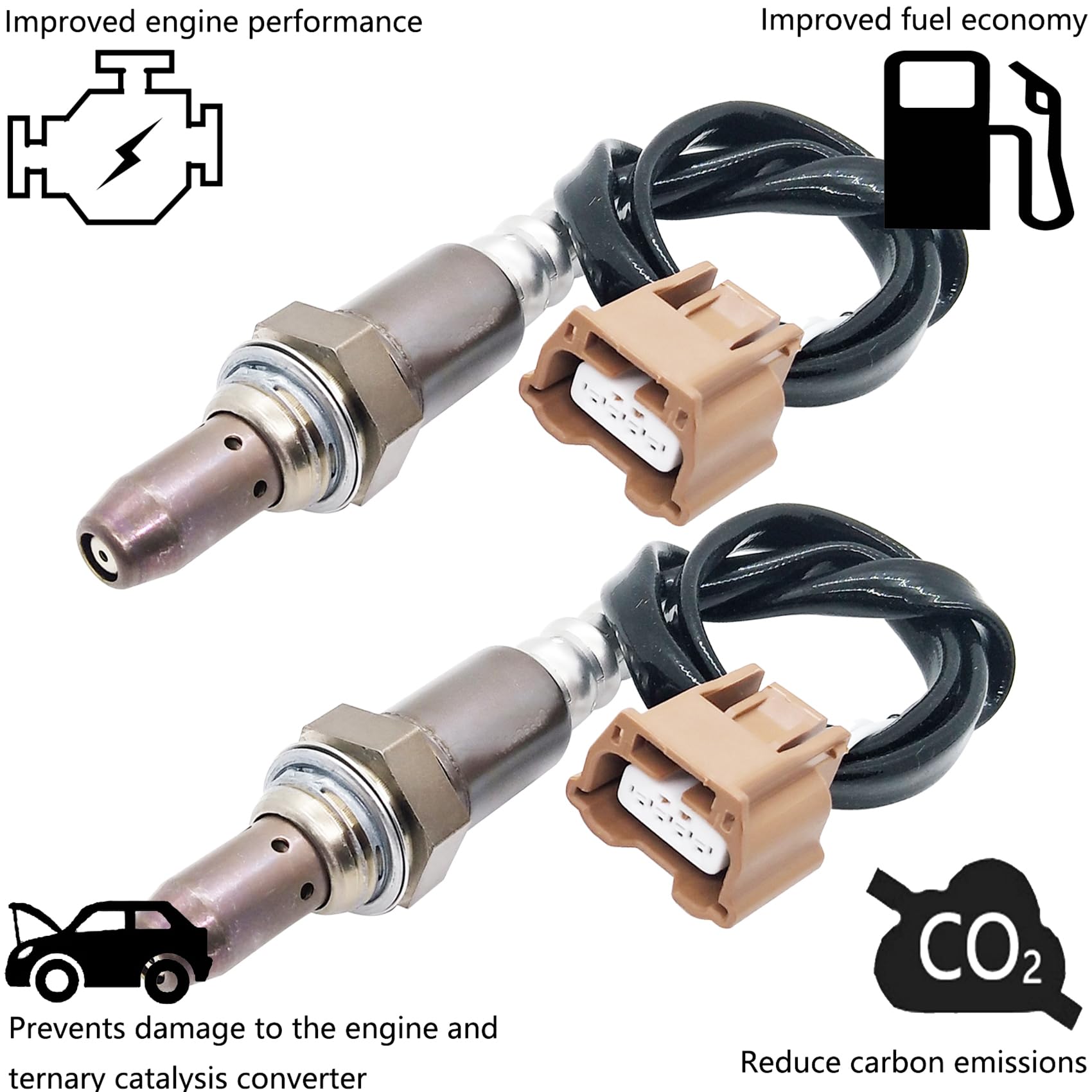 Upstream Downstream O2 Sensors Upstream & Downstream O2 Sensor Set For ...