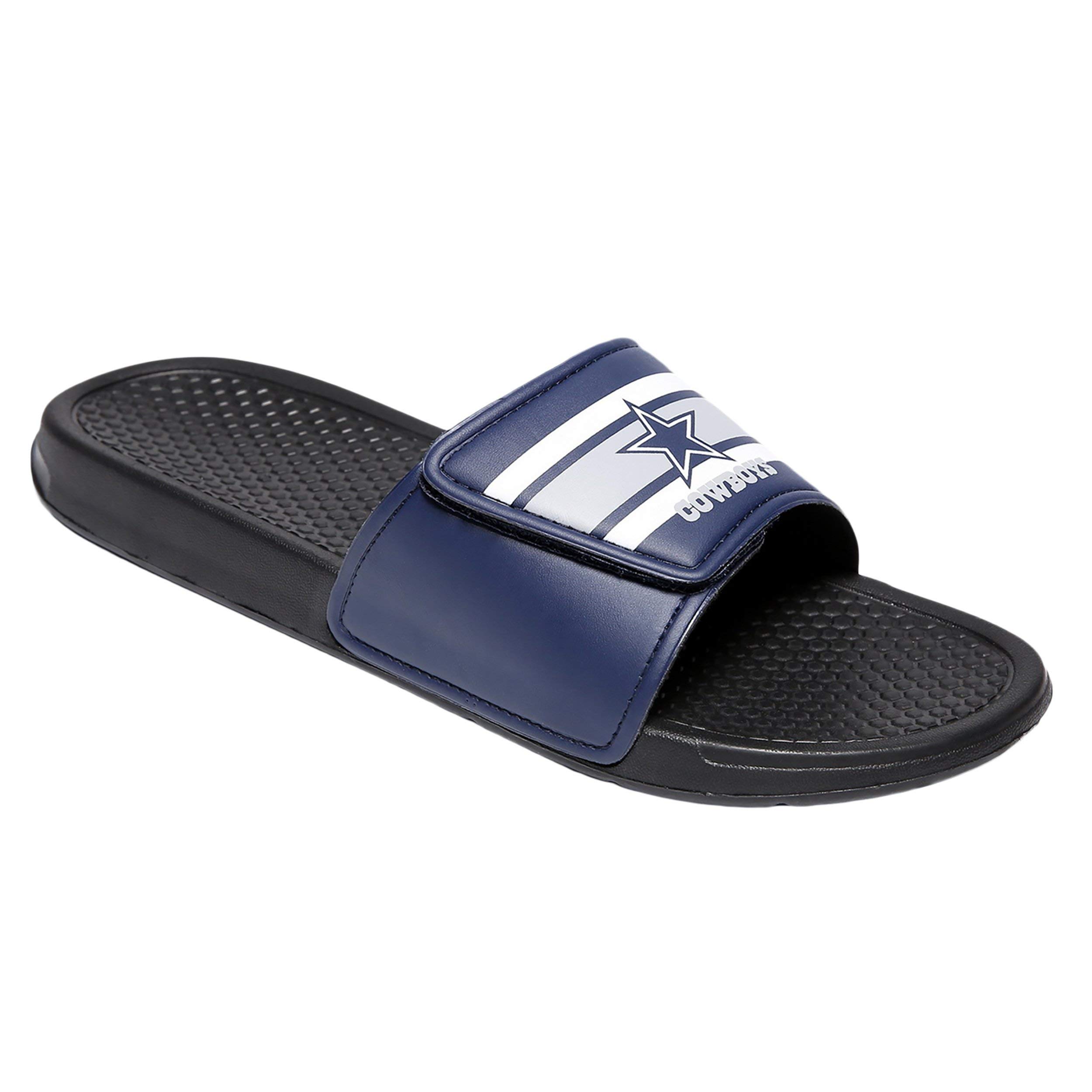 Snapklik.com : FOCO Dallas Cowboys NFL Mens Stripe Mens Legacy Sport Slide