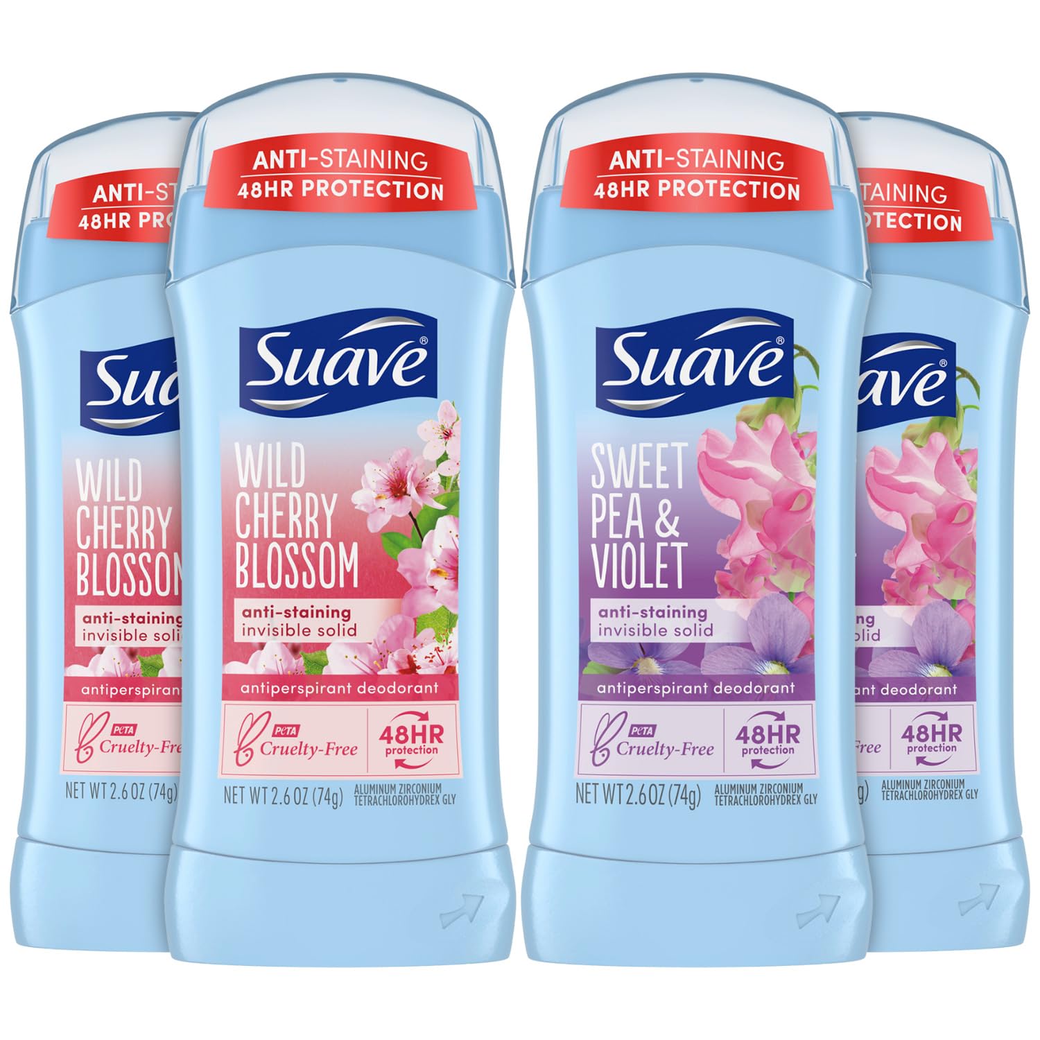 Amazon.com : Suave Deodorant Antiperspirant for Women, Variety Pack ...