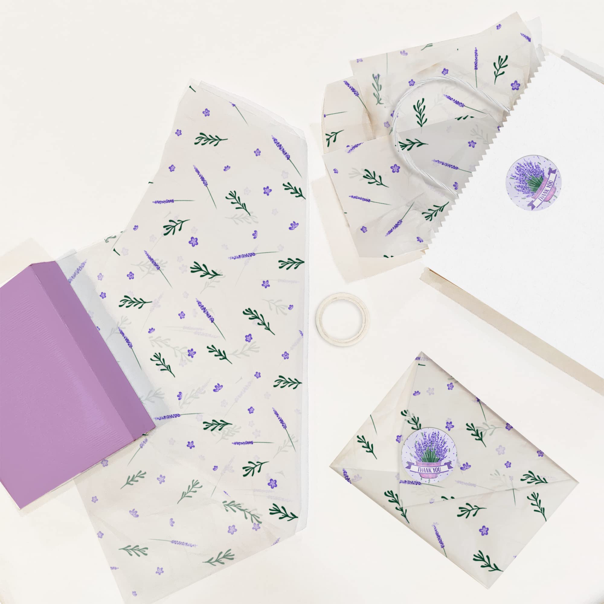 Lavender Tissue Paper For Gift Bags 60 Sheets Gradient Dusty Blue ...