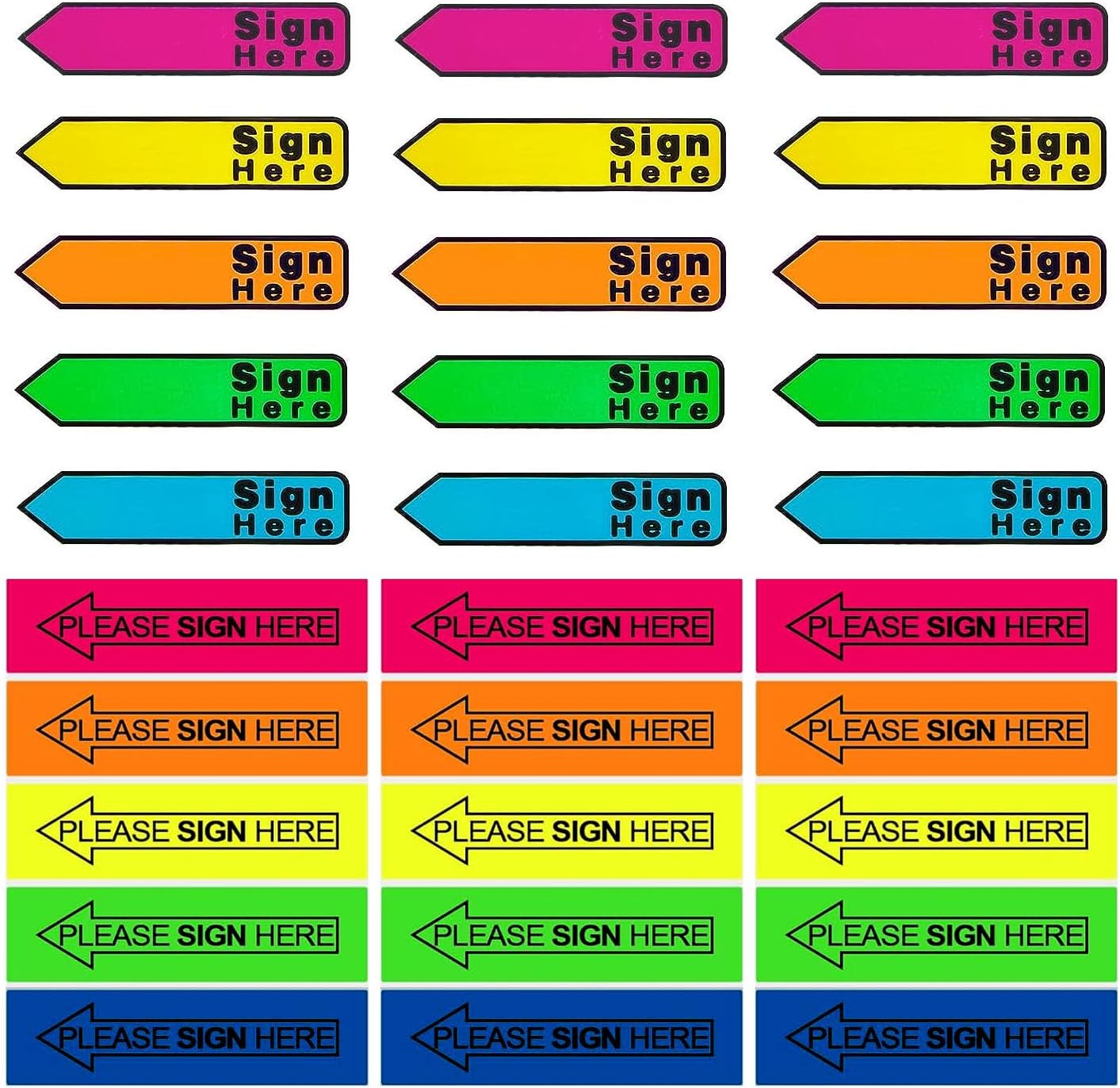 Amazon.com : 600 Pcs Sign Here Tabs, Sign Here Date Tabs Sign Here Sign ...