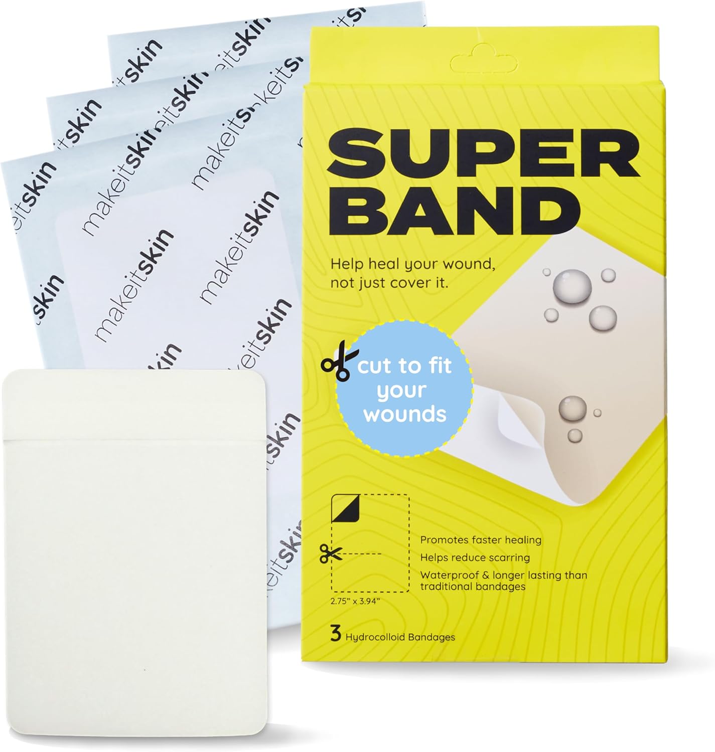 SUPERBAND Premium Hydrocolloid Bandages Waterproof Wound Dressing by ...