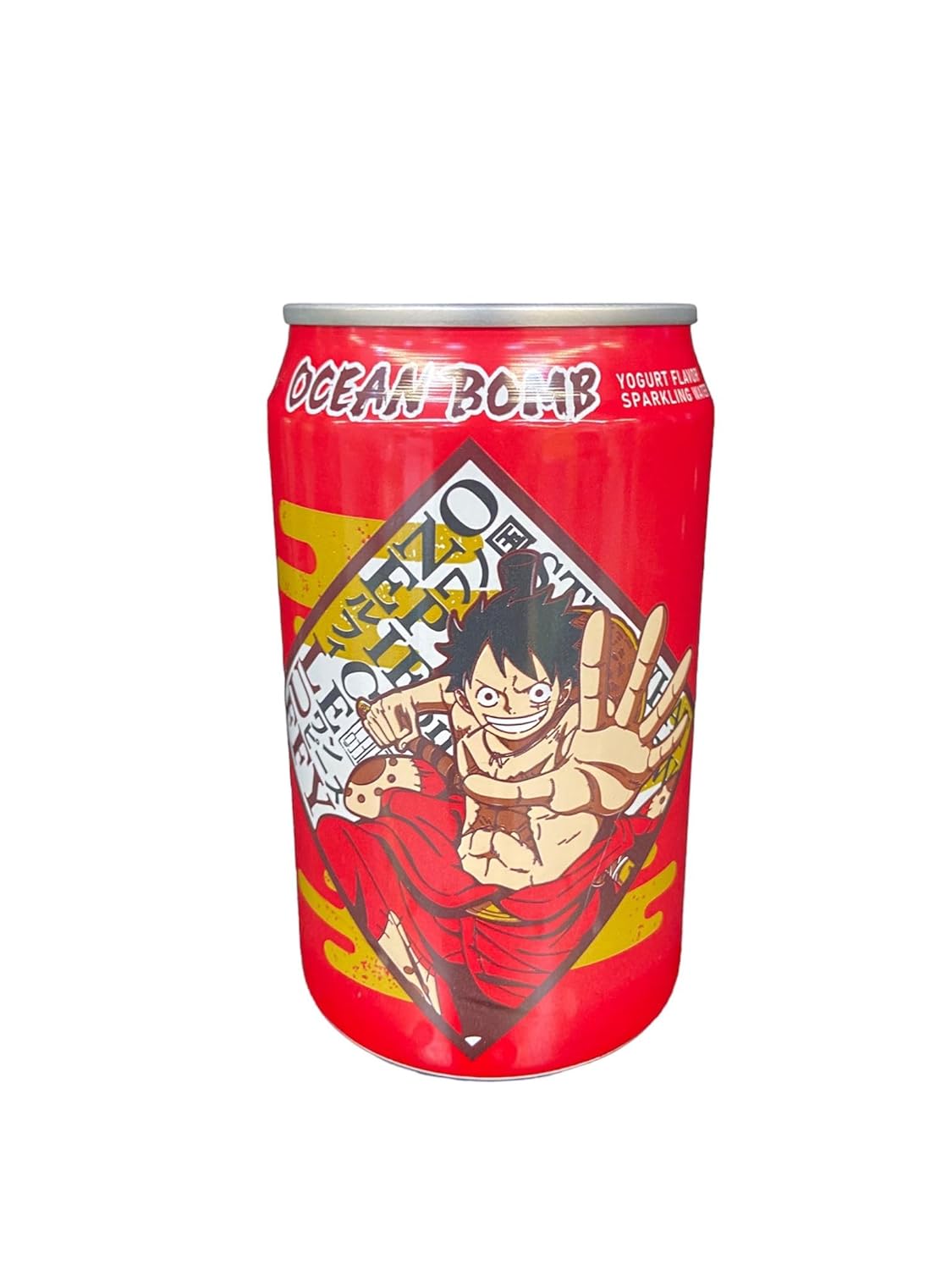 Amazon.com : Ocean Bomb One Piece Luffy Yogurt Flavor Sparkling Water ...