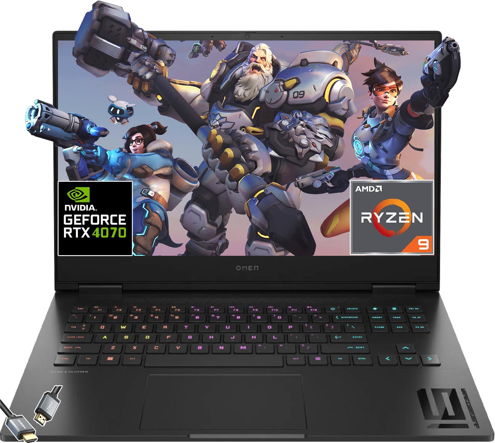 Amazon.com: HP OMEN – 16.1" Gaming Laptop - TGP 140w - AMD Ryzen 9 ...