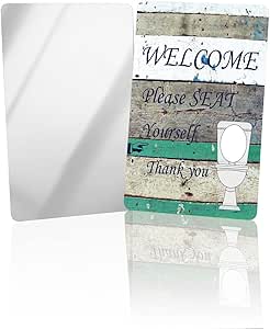 Amazon.com: Carosoffe Welcome Toilet Please Seat Yourself Small Compact ...