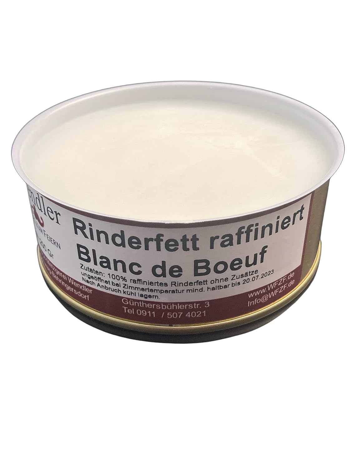 Rinderfett raffiniert/Blanc de Boeuf/Ochsenweiß in der Dose (200gr ...