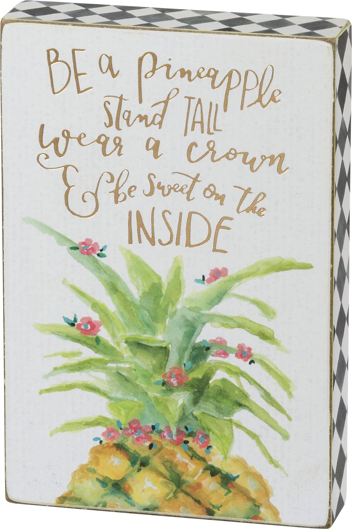 Amazon.com: Primitives by Kathy Block Sign - Be A Pineapple : Home ...